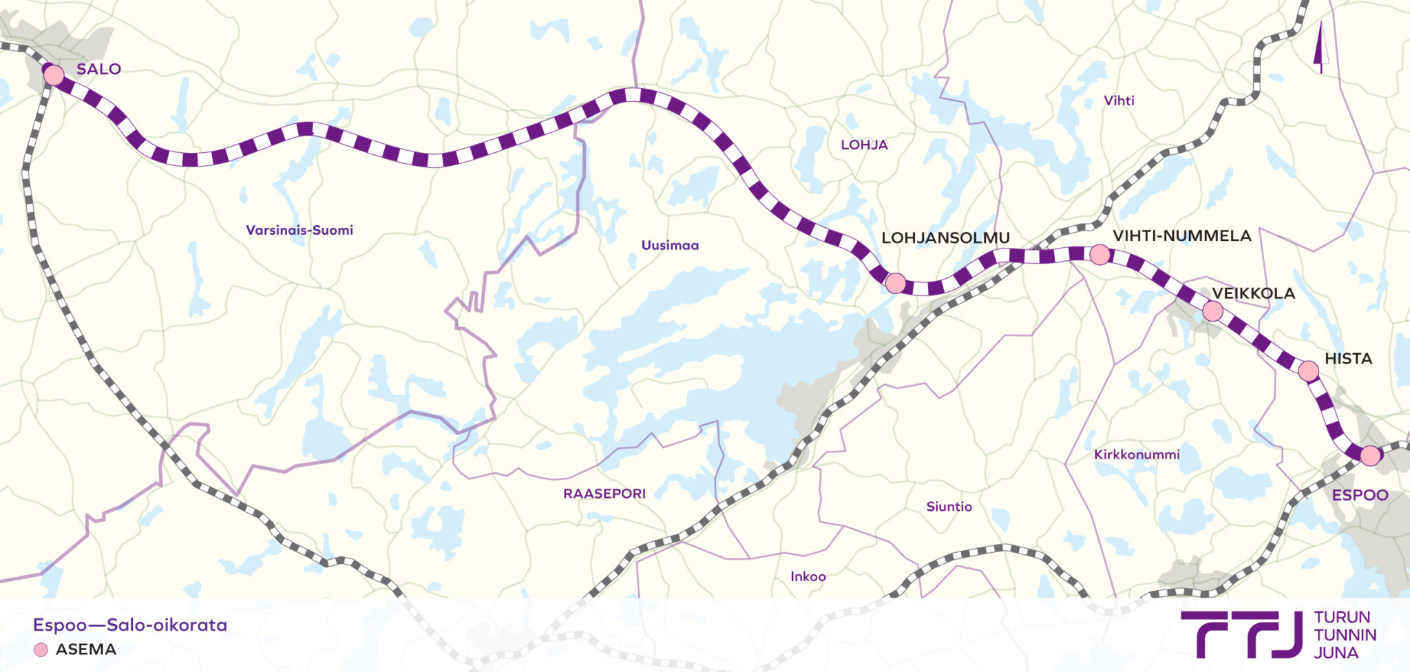 Turun Tunnin Junan asukastilaisuus Espoo–Salo-oikoradan alueen ...