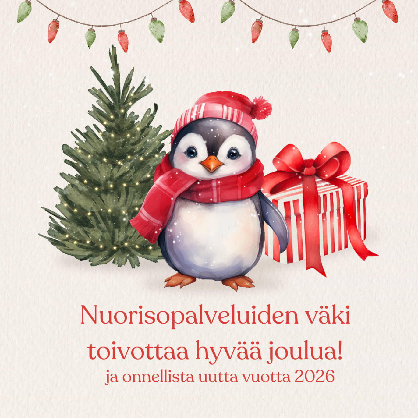 Nuorisopalveluiden väki toivottaa hyvää joulua ja onnellista uutta ...